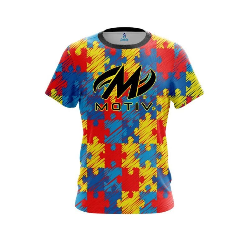 Motiv Autism Awareness PBA CoolWick Bowling Jersey - Coolwick Apparel